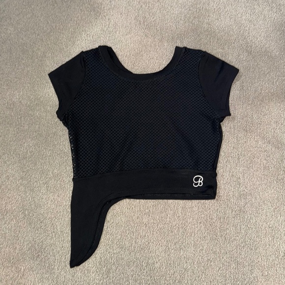 Bombshell Sportswear | Tops | Bombshell Mesh Front Side Tie Cropped Top ...